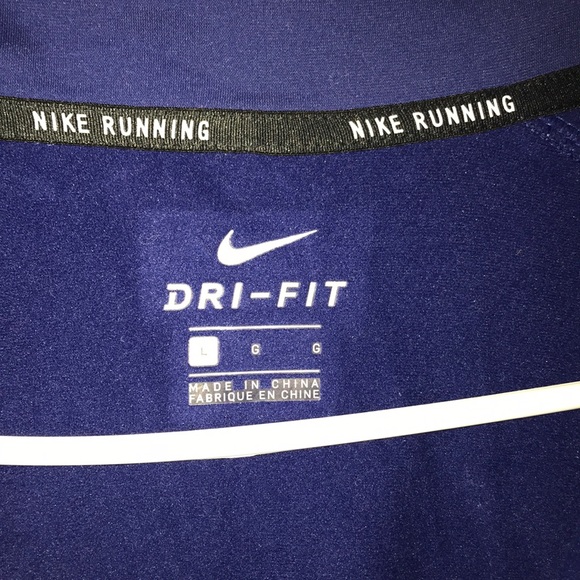 Nike | Jackets & Coats | Dark Blue Nike Running Thermal Zip Up Jacket ...